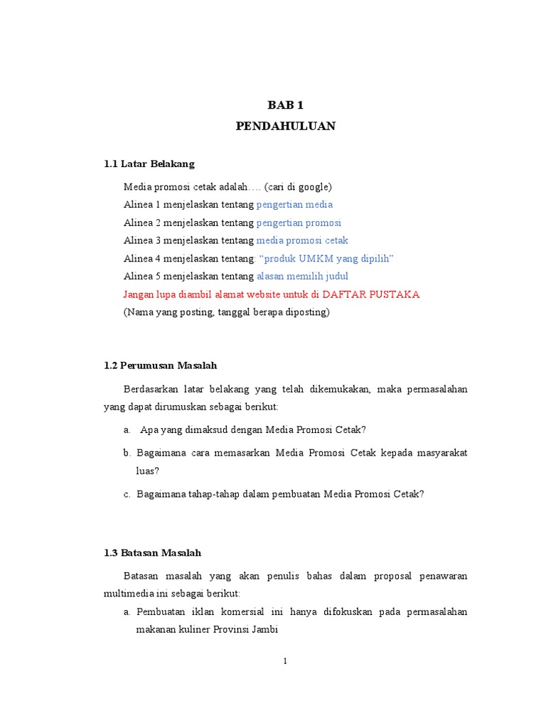 BAB 1 Proposal | PDF