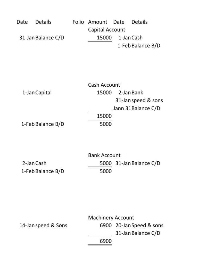 Writing Up Basic Ledger Accounts - Summer | PDF