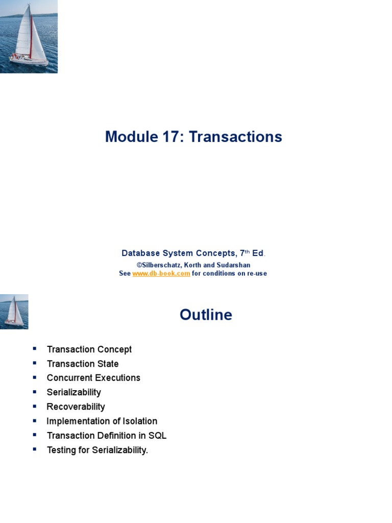 CH 17 | PDF | Database Transaction | Information Management