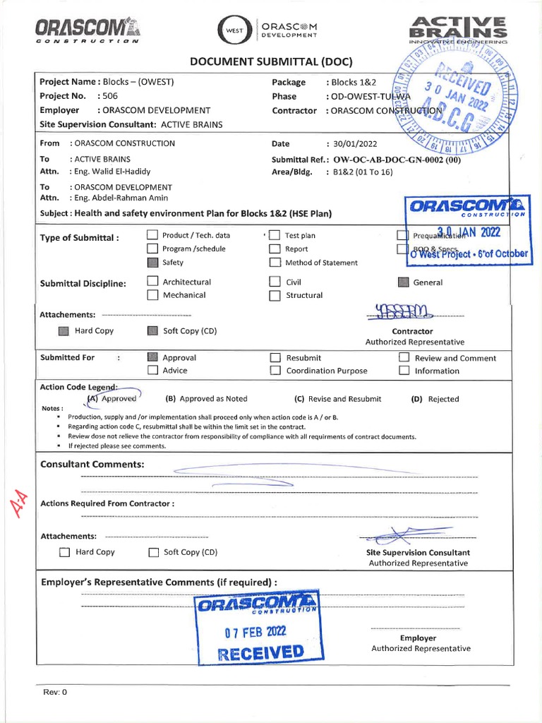 O-West (HSE Approved Plan) | PDF