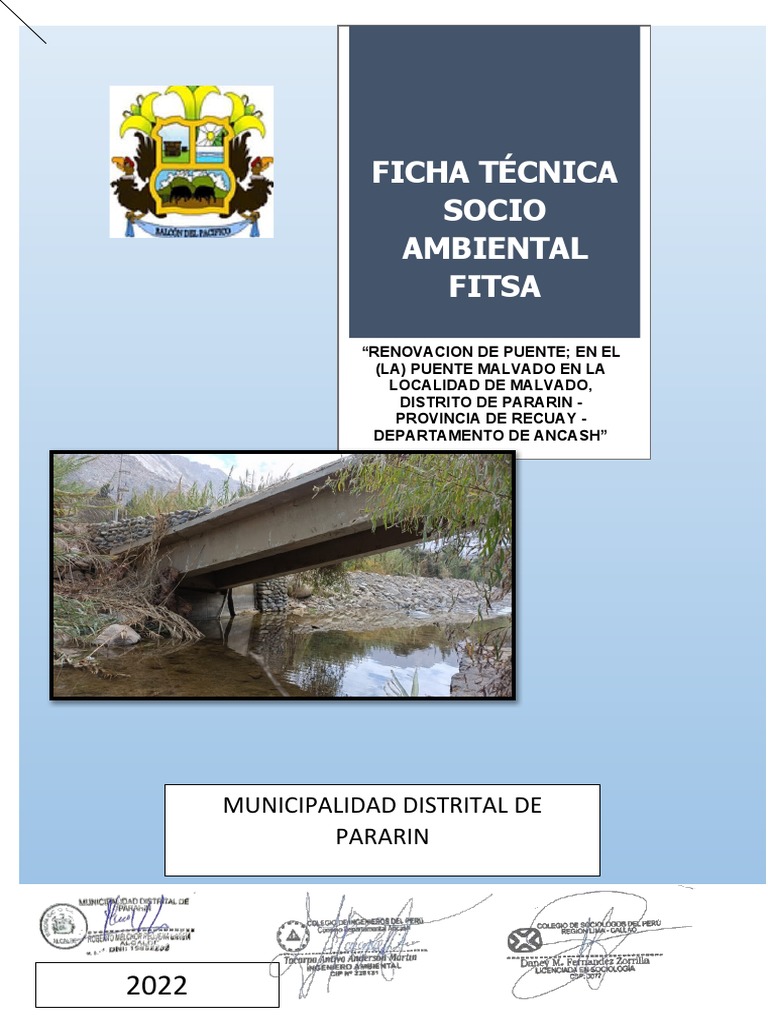 Fitsa Puente Modular Malvado | PDF | Evaluación de impacto ambiental ...