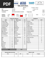 Mep Daily Site Report Sample | PDF | Building Technology | Equipment