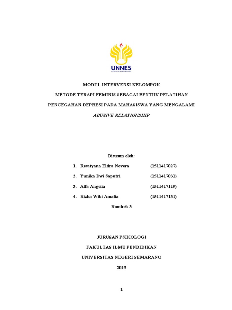 Pelatihan Terapi Feminis untuk Mahasiswa | PDF