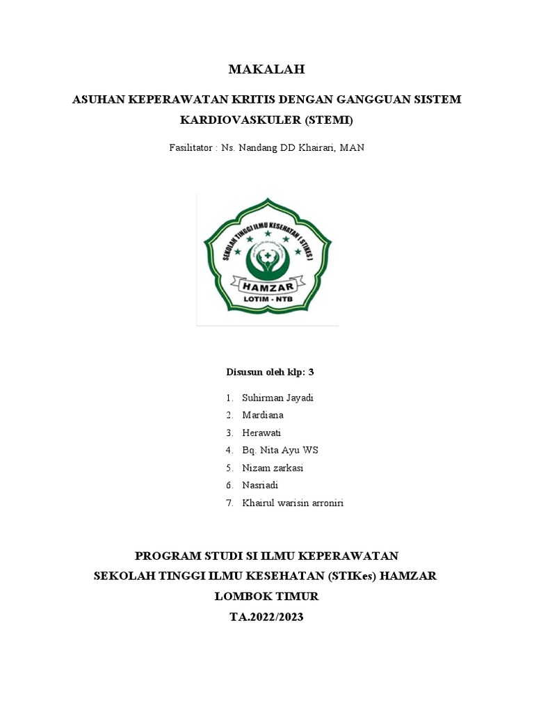 Makalah STEMI KLPK 3 | PDF | Pengembangan Diri | Sains & Matematika