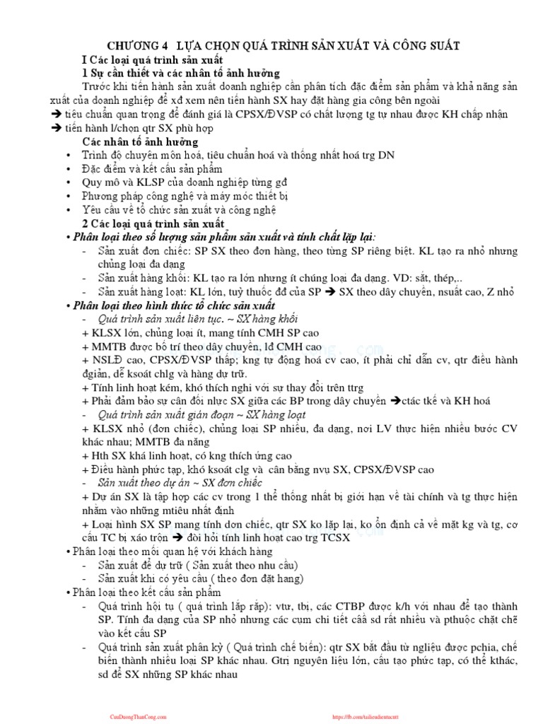 Quan-Tri-San-Xuat-Tac-Nghiep - Chuong-4 - Lua-Chon-Qua-Trinh-San-Xuat-Va-Cong-Suat ...