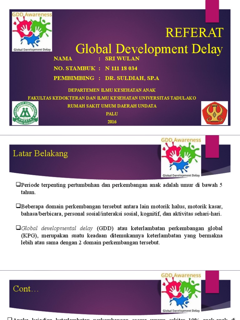 Refarat Global Development Delay (GDD) | PDF