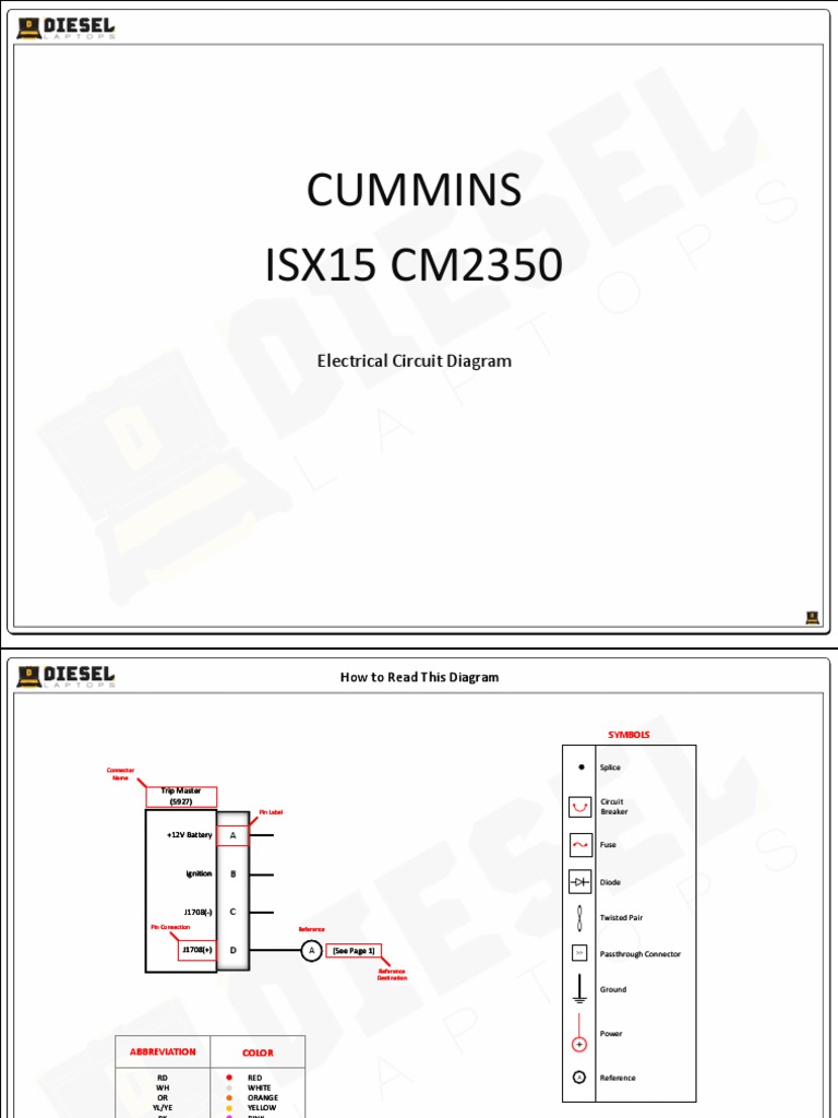 ISX15 CM2350 Electrical Diagram | PDF | Internal Combustion Engine ...