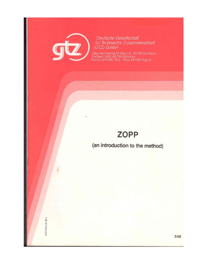 A Guide to Planning Projects Using the ZOPP Method | PDF | Causality ...