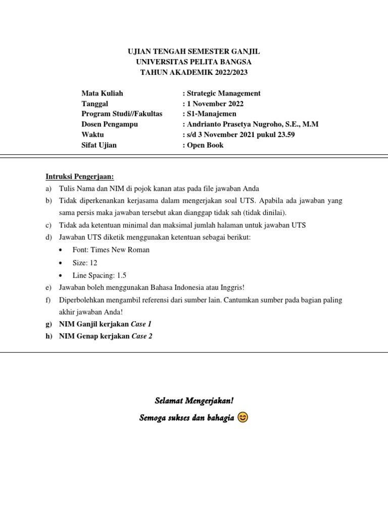 Selamat Mengerjakan! Semoga Sukses Dan Bahagia | PDF | Pixar | Airbnb