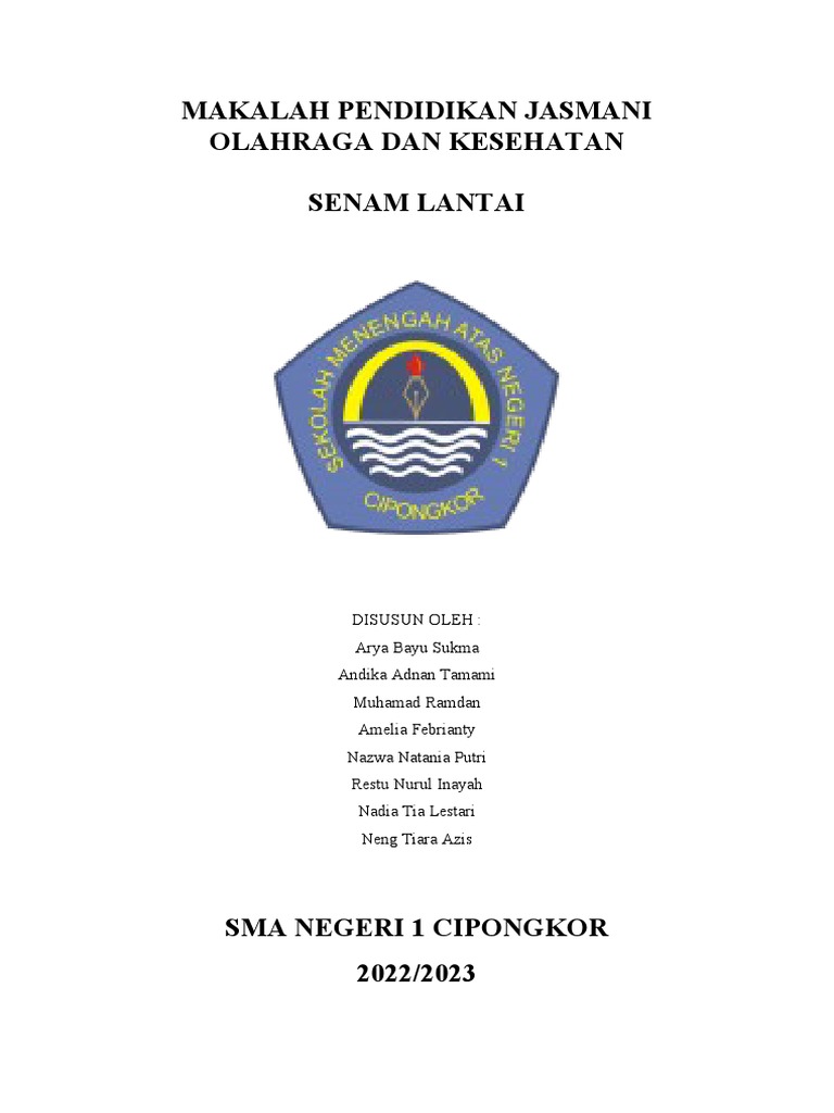 Makalah Pendidikan Jasmani Olahraga Dan Kesehatan | PDF