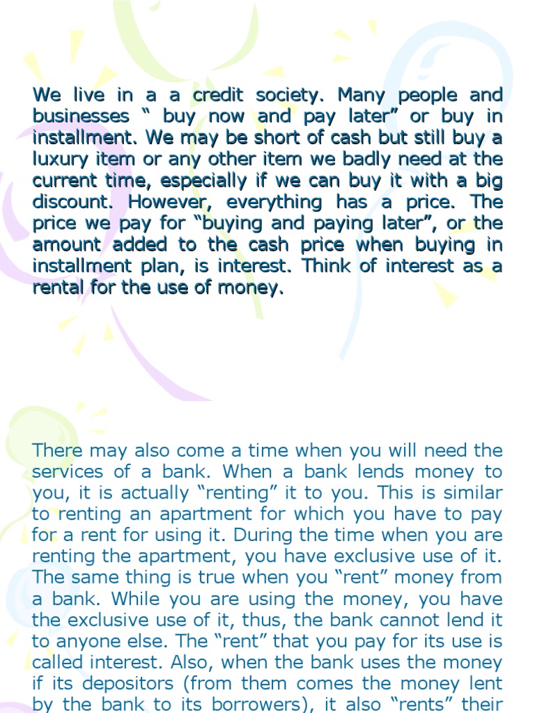 Simple Interest Ppt Pdf Interest Compound Interest