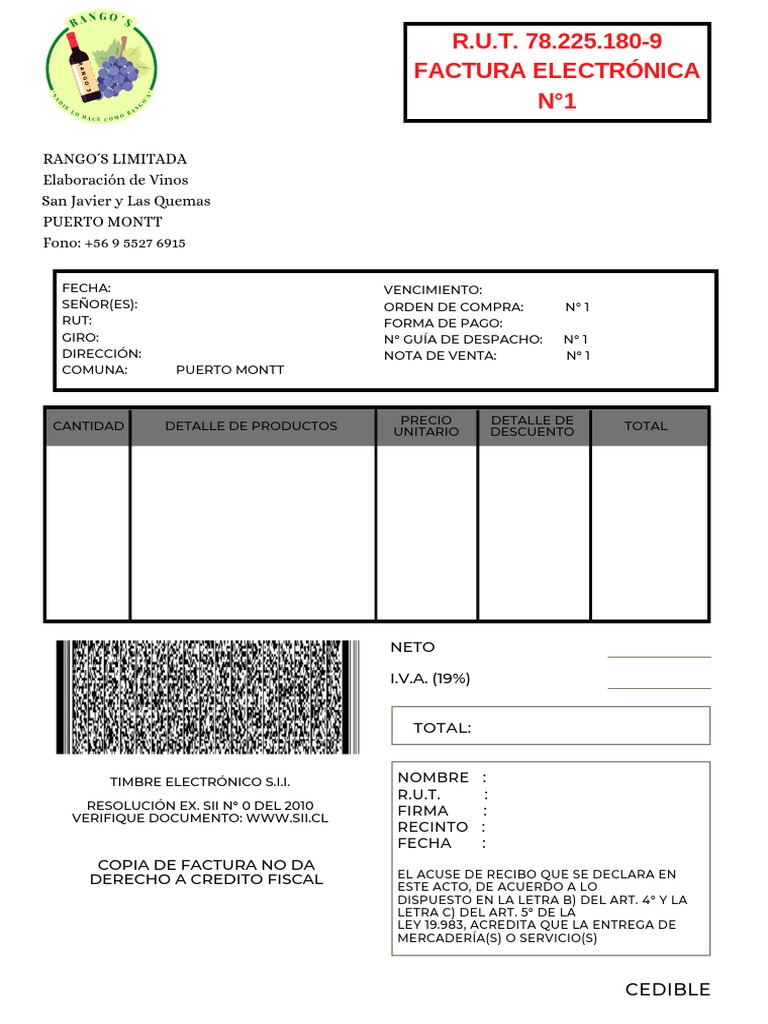 Talonario de Facturas | PDF | Factura | Documentos empresariales