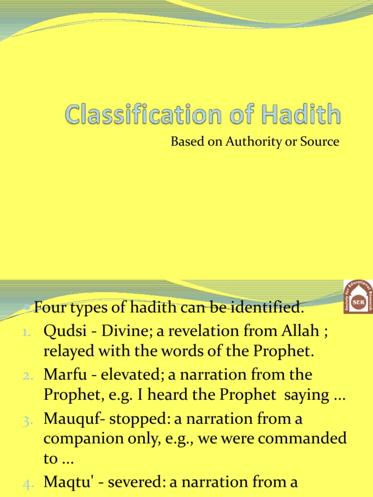 Classifications of Hadith For o Level Acrobat | PDF | Self-Improvement