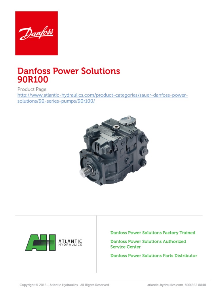 Sauer-Danfoss 90R100 Series Service Manual | PDF