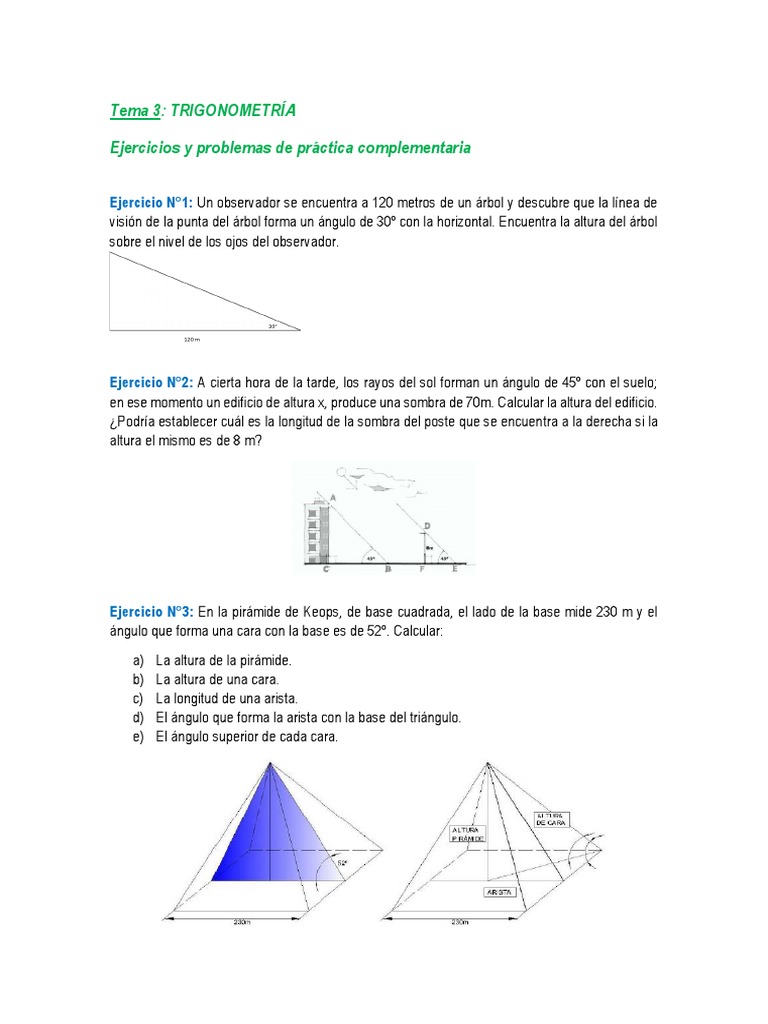 Unidad 3. Ejercicios Complementarios | PDF