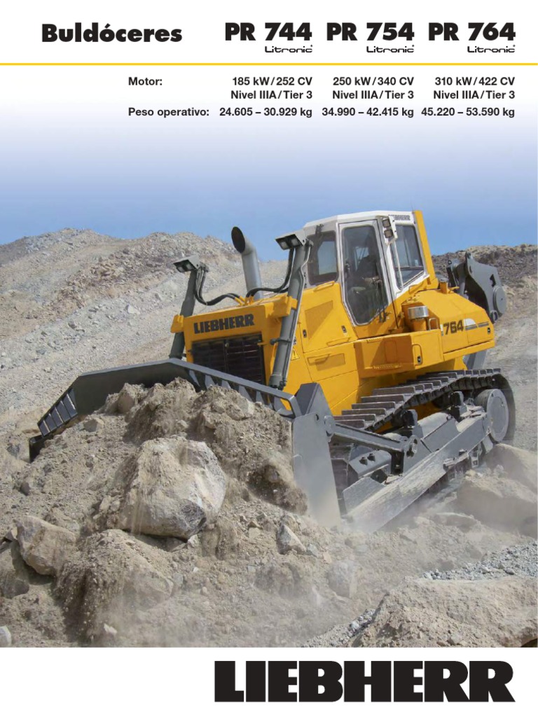 Buldóceres Liebherr PR 744, 754 y 764 | PDF