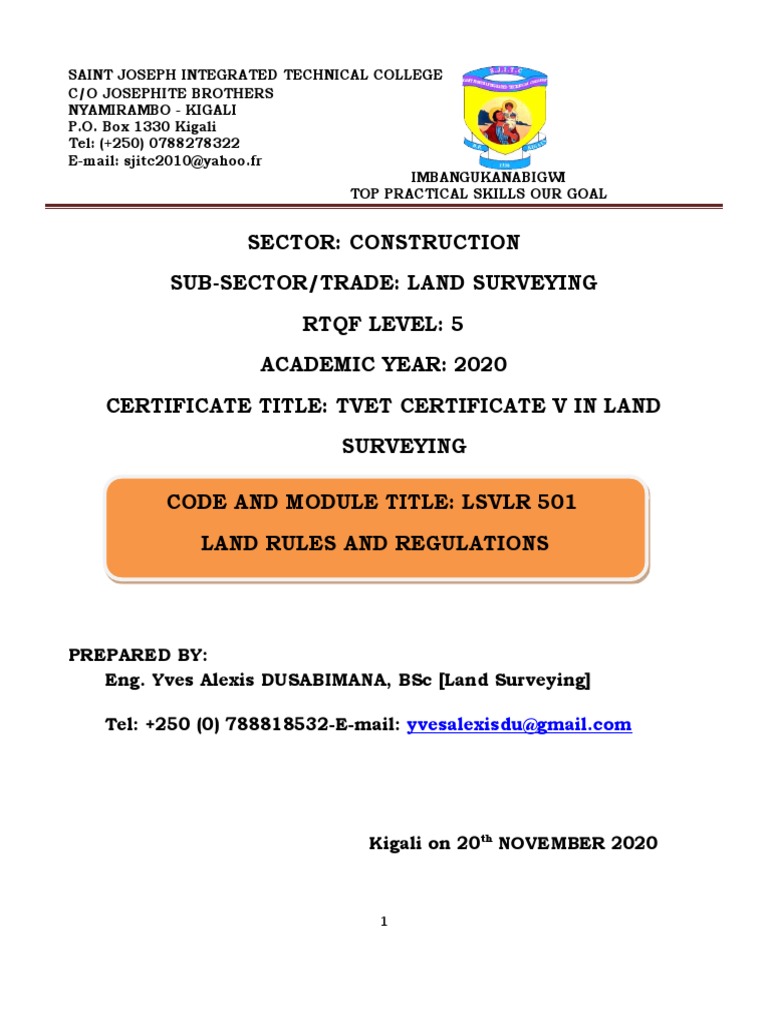 Land Rules and Regulations - Ok | PDF | Surveying | Urban