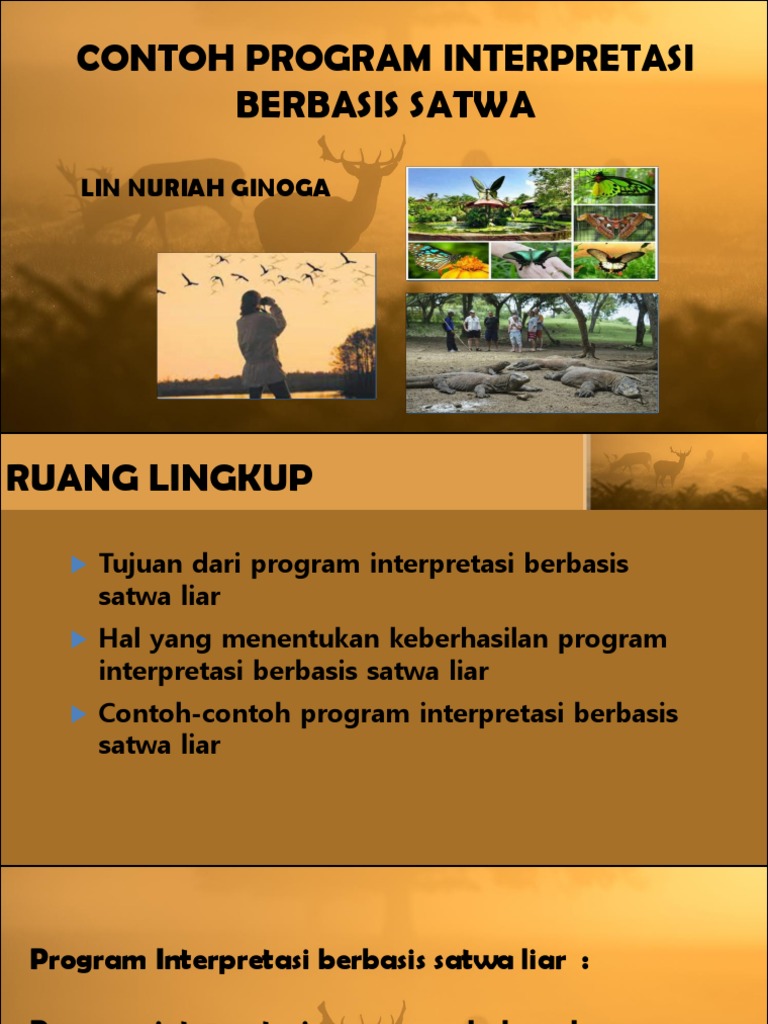 Program Interpretasi Satwa Liar Efektif | PDF