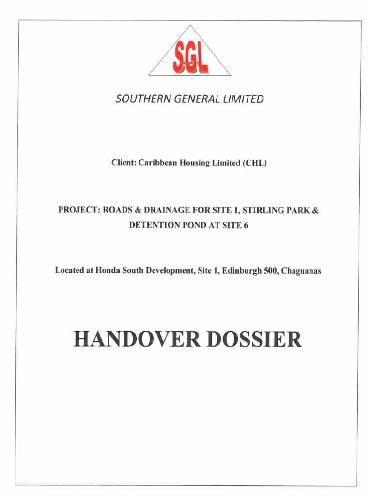 Handover Dossier - Site 2 | PDF