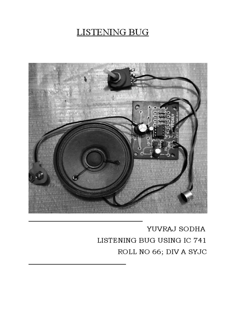 LISTENING BUG | PDF | Operational Amplifier | Amplifier