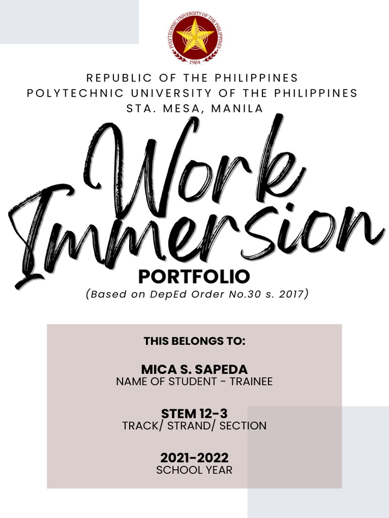 Sapeda, Mica S., Portfolio | PDF | Identity Document