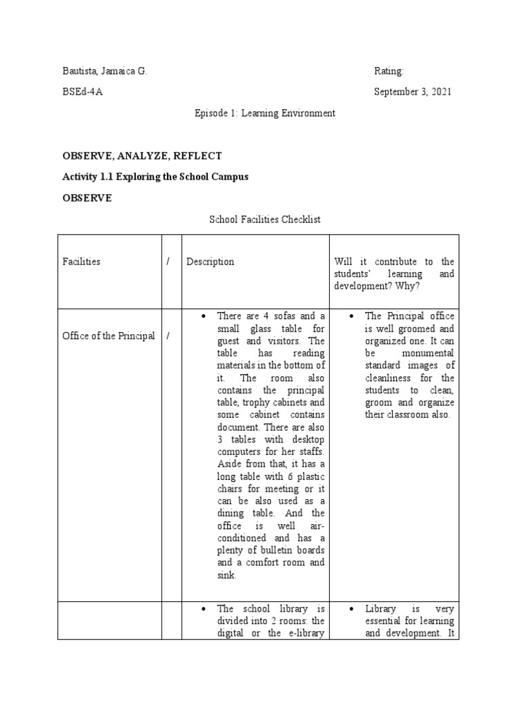 FS1 Episode 1 | PDF | Classroom | Learning