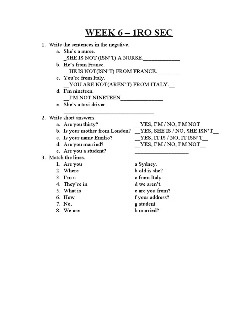 Week 6 - 1ro Sec | PDF | Language Arts & Discipline | Foreign Language Studies
