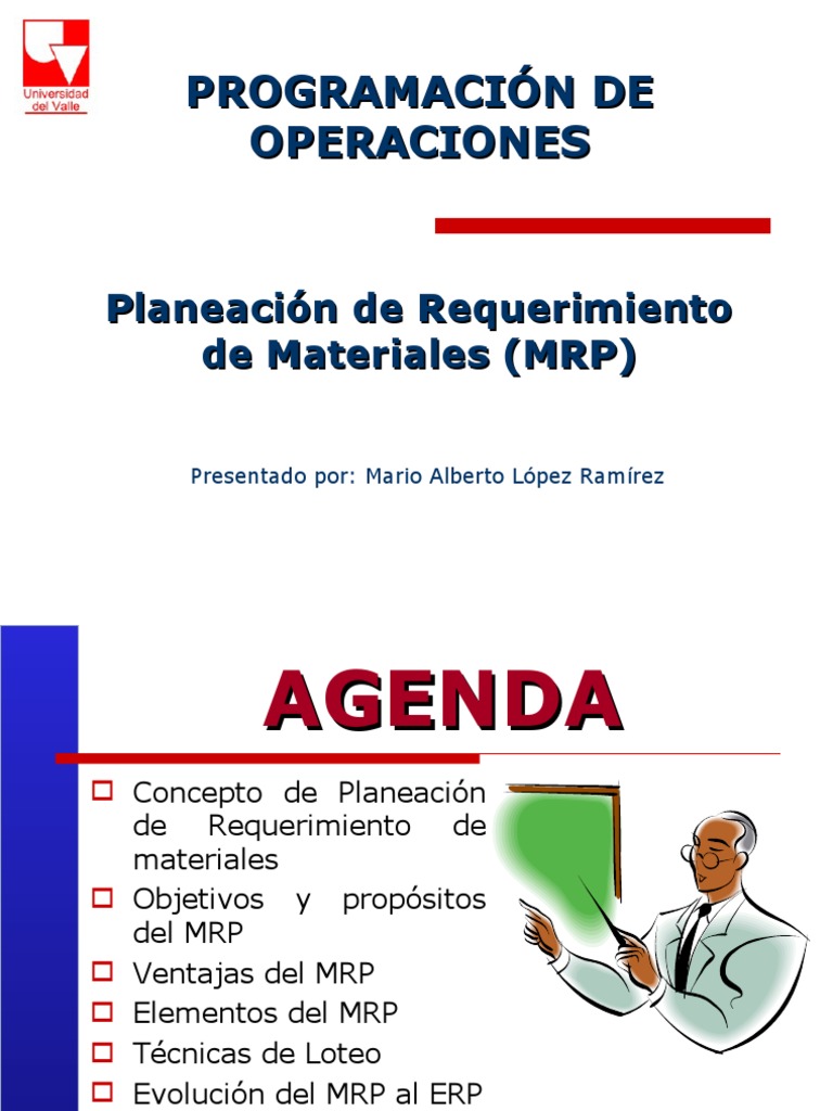 Planeación de Requerimiento de Materiales MRP | PDF | Demanda | Inventario