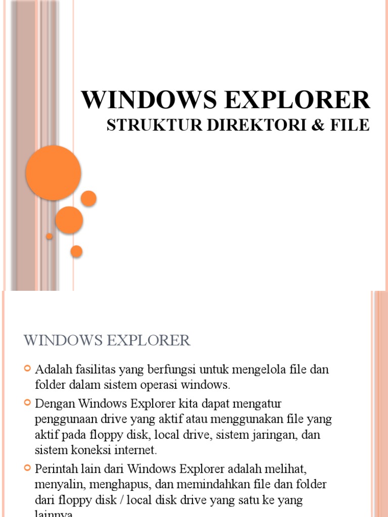 Windows Explorer | PDF | Kajian Bahasa Asing
