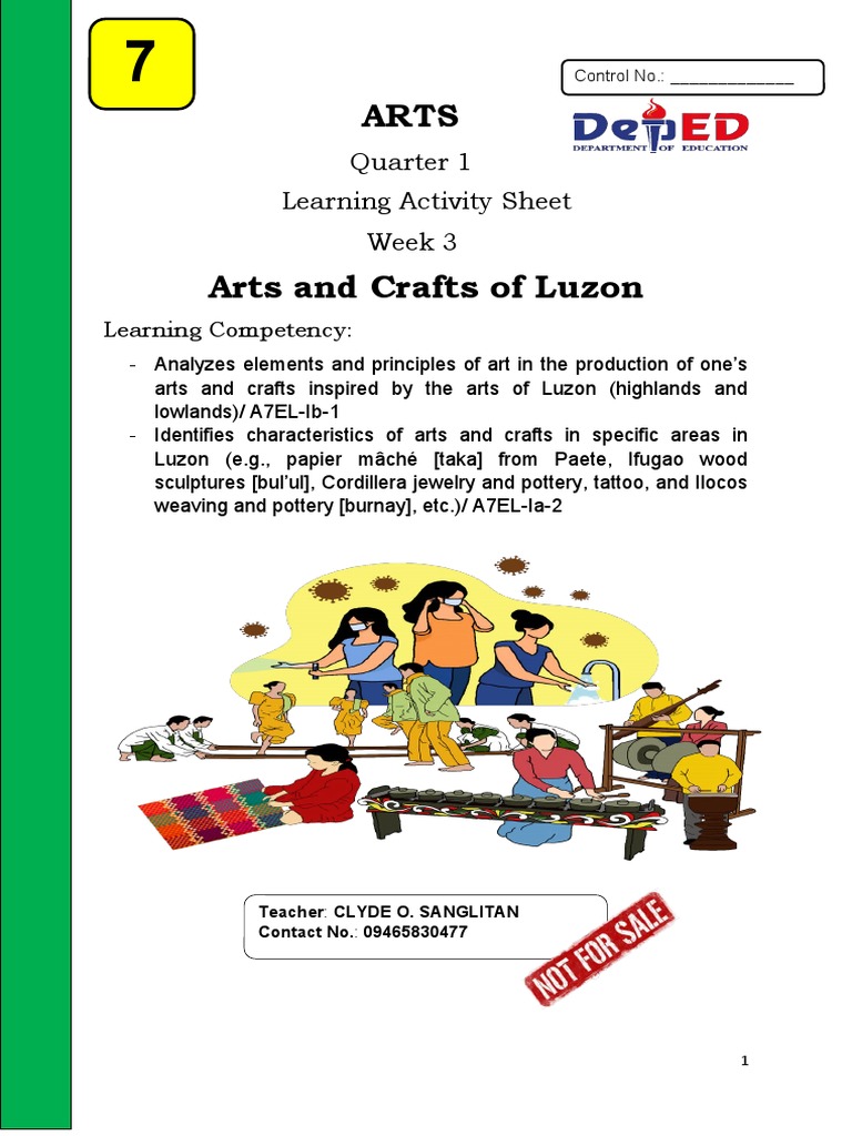 Wlas Mapeh 7 Arts Week 3 Pdf Weaving Textiles