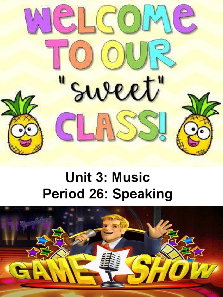 Unit 03 Music Lesson 4 Speaking | PDF