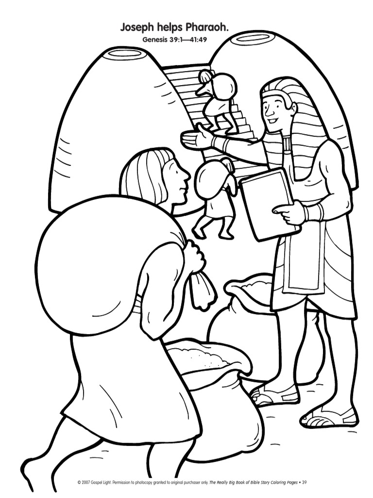 Joseph The Dreamer Coloring Pages For Kids