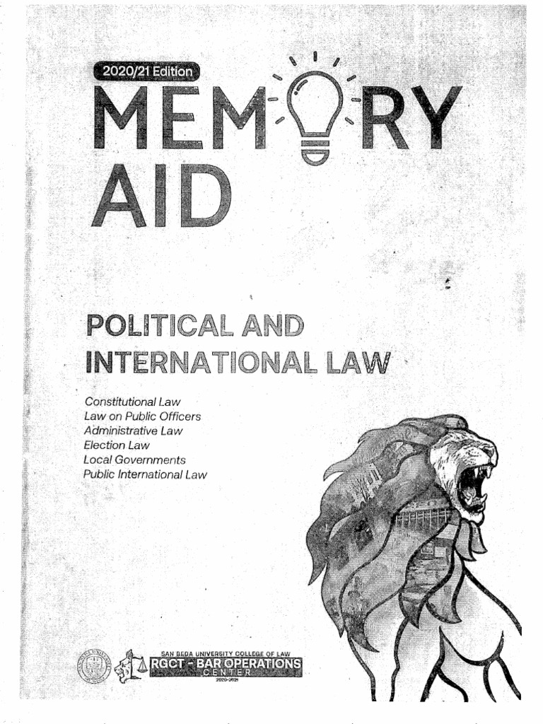 Political Law Memory Aid | PDF