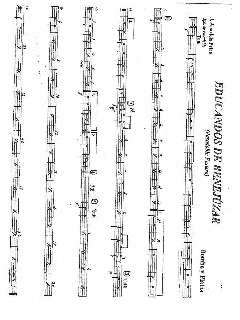 Educandos de Benejuzar Pasodoble Bombo | PDF