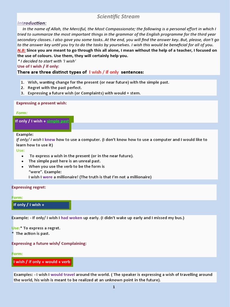 Summary of Bac 3as Scientifique MR - Ababsa | PDF | Adjective | Noun