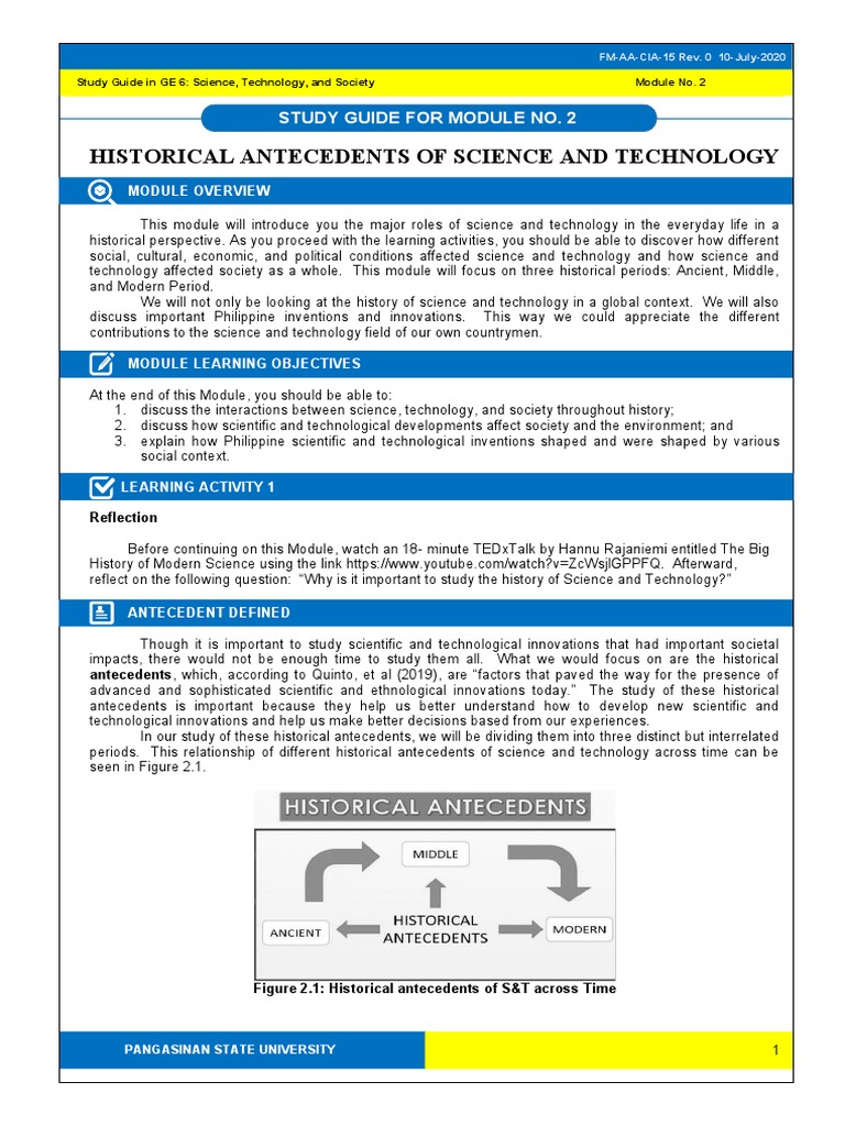 Study Guide 2 Sts | PDF | Science | Innovation