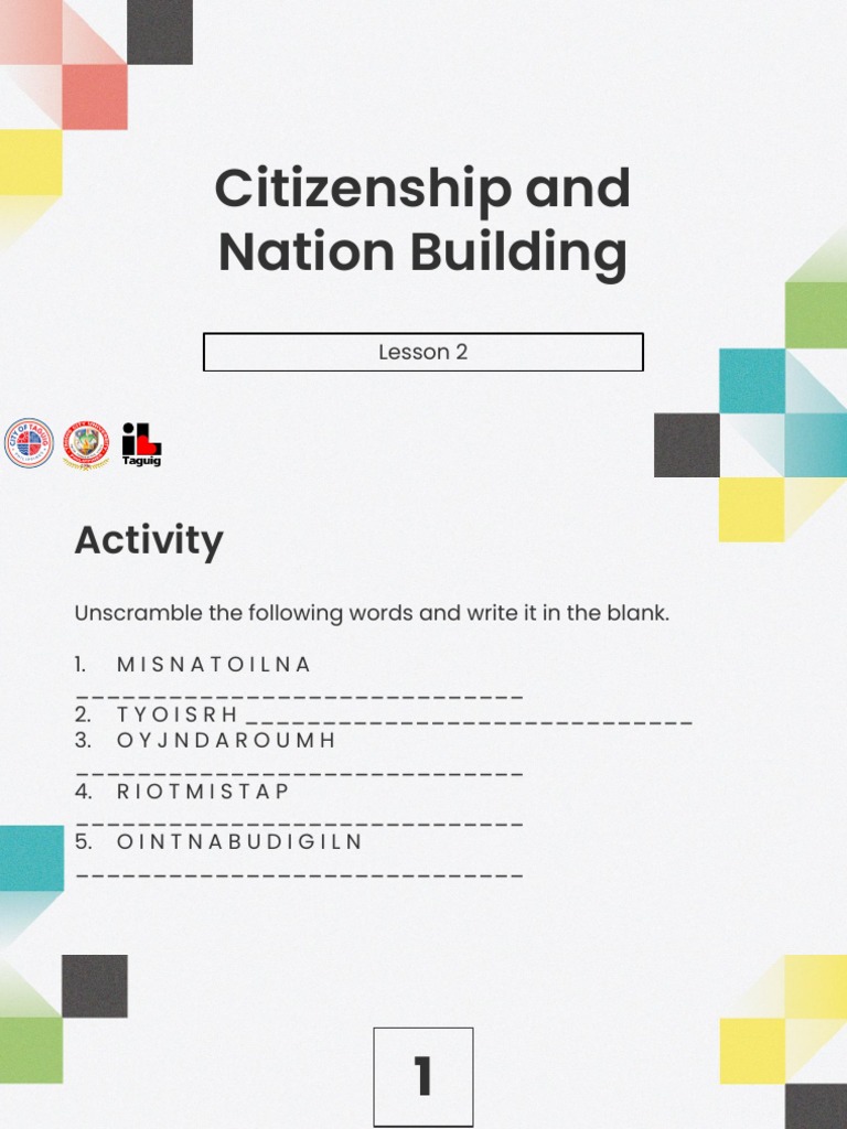 Lesson 2 | PDF | Nationalism | Philippines