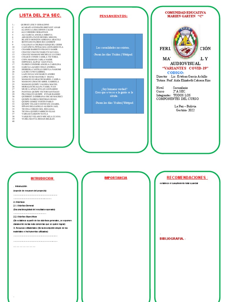 Triptico Feria 22 | PDF