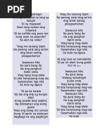 Pagsamo LYRICS | PDF