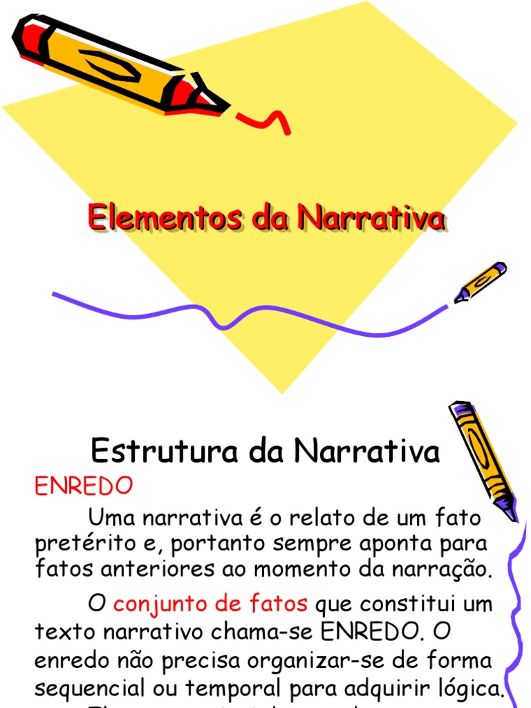 Elementos Da Narrativa | PDF | Enredo (narrativa) | Pensamento