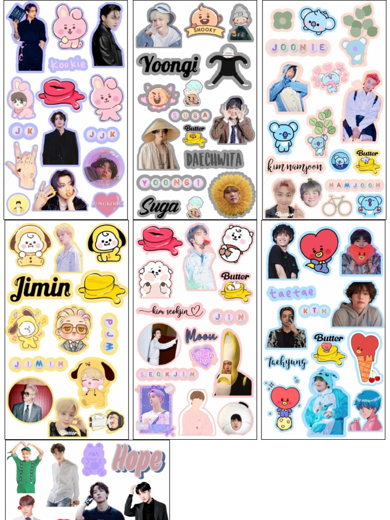 Stickers Kpop Bts | PDF
