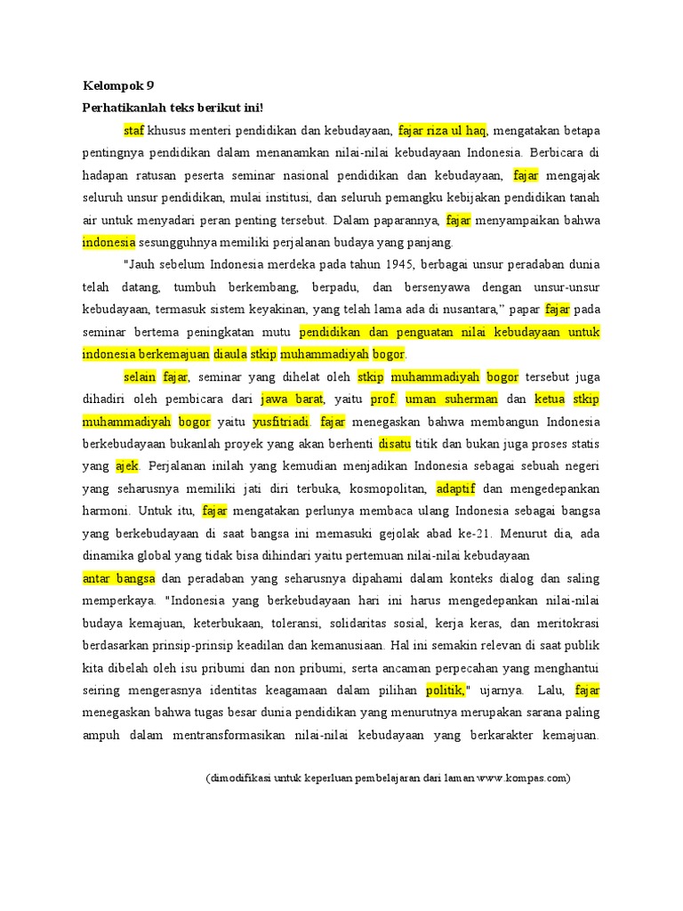 Mahasiswa-Analisis Ejaan Bahasa Indonesia (KELOMPOK 9) | PDF