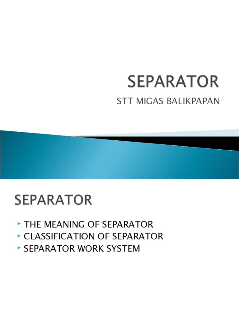Separator | PDF