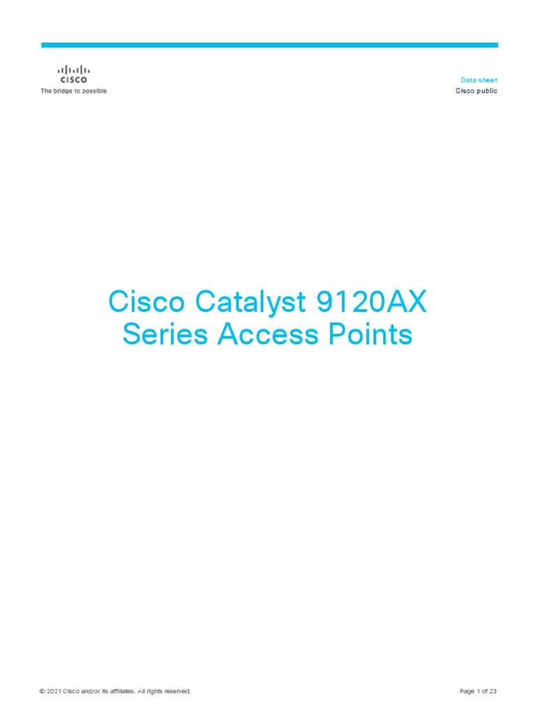 Datasheet C9120AXI A | PDF | Ieee 802.11 | Wi Fi