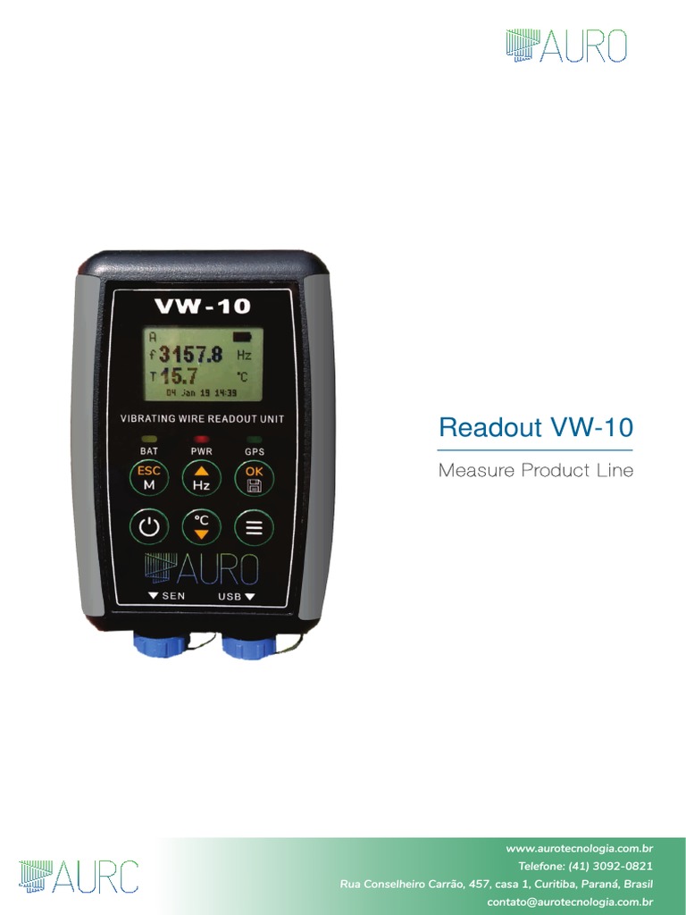 VW10 Readout Datasheet | PDF | Sistema de Posicionamento Global (GPS ...