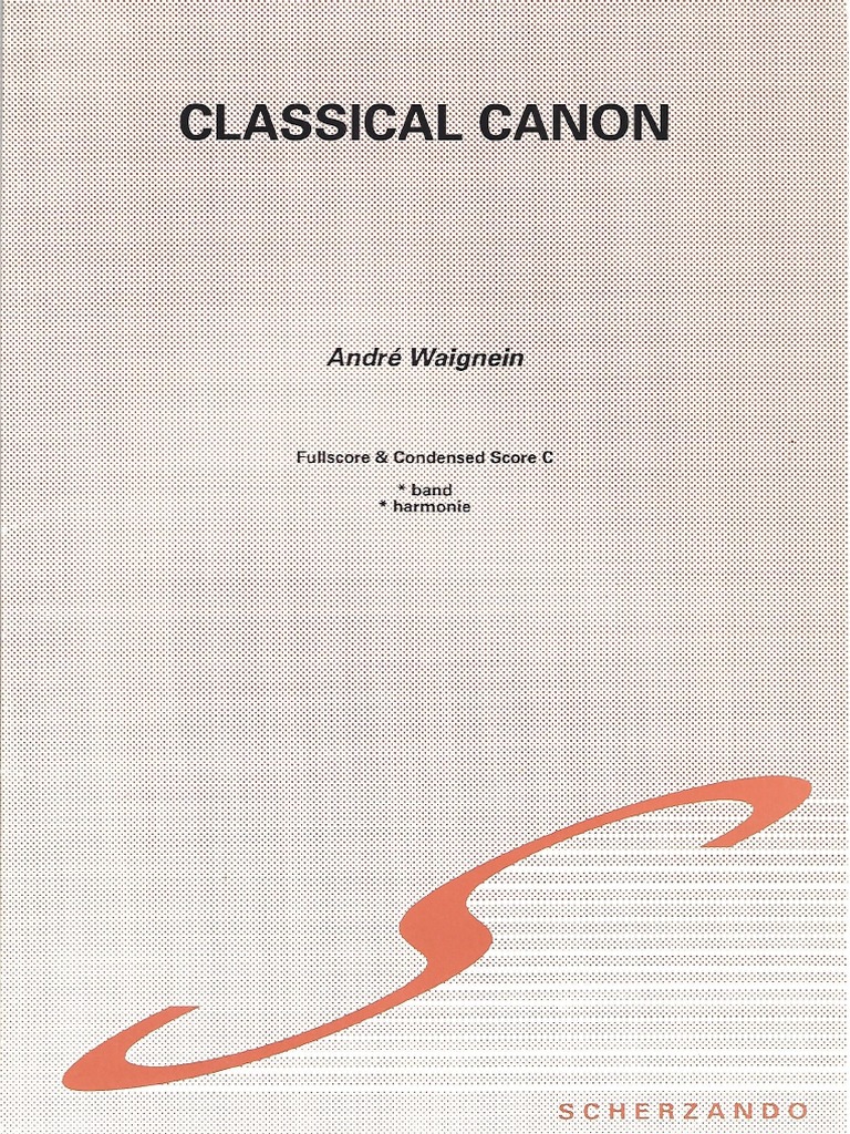 Classical Canon André Waignein | PDF