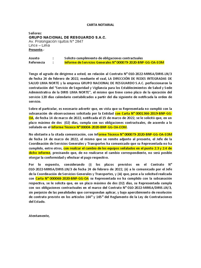 Carta Apercibimiento | PDF | Justicia | Crimen y violencia