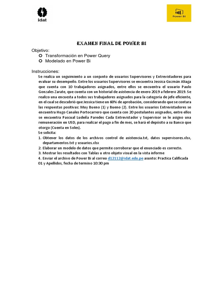 Practica de Power Bi | PDF