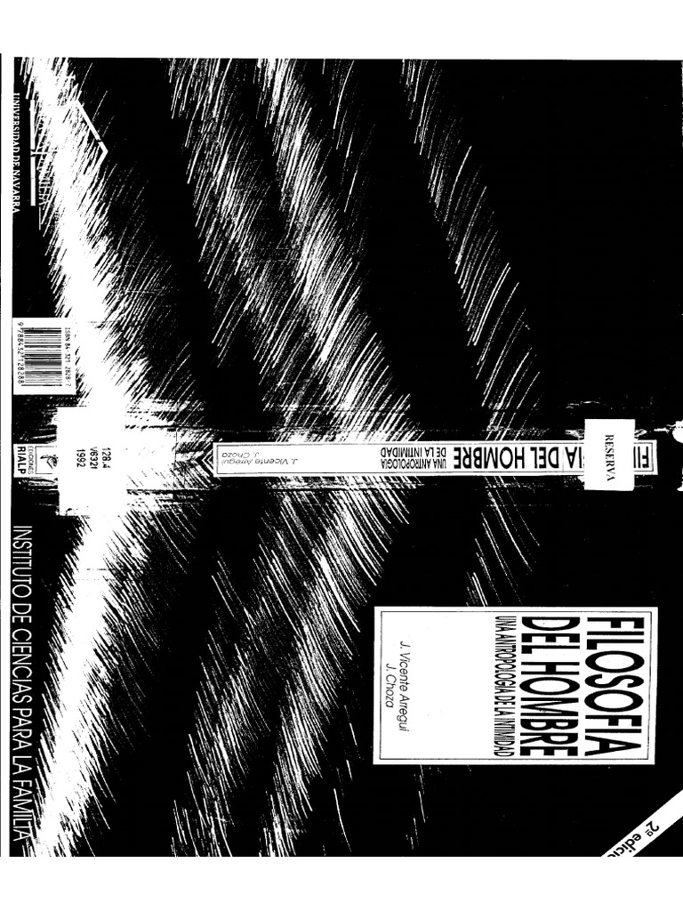 J Vicente Arregui, J Choza Filosofia Del Hombre Cap 9 | PDF