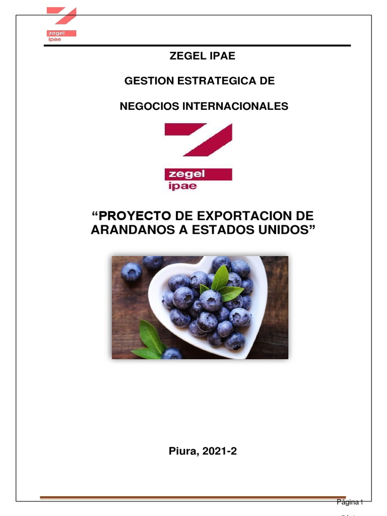 Proyecto de Exportacion - Laboratorio | PDF | Alimentos | El comercio internacional